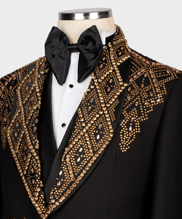 Gold Stone Embroidered Custom Desing Tuxedo – Dio Babylonian