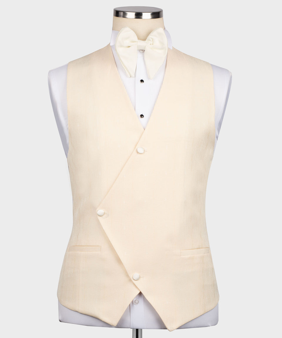 Cream Satın Collar Cream Tuxedo – Dio Babylonian