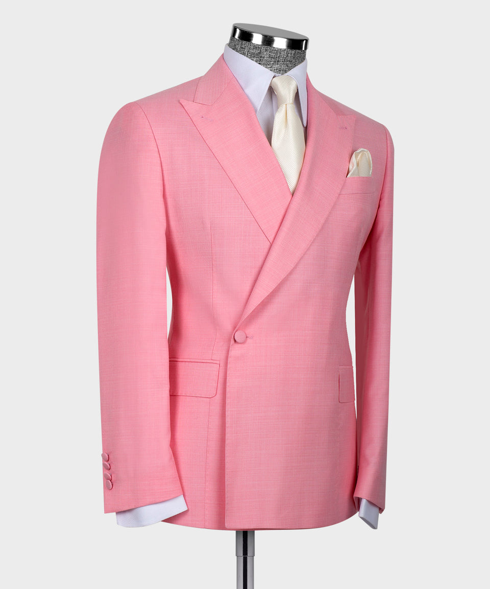 Double Breasted Pink Men’s Suit – Dio Babylonian