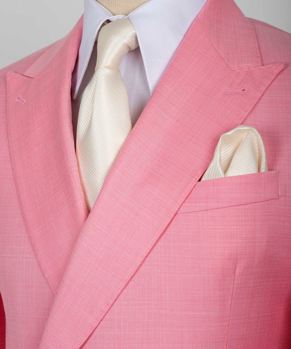 Double Breasted Pink Men’s Suit – Dio Babylonian